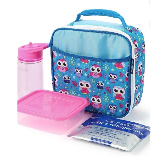 Arctic Zone | Kitchen | Arctic Zone Blue Owl Insulated Lunch Box Set ...